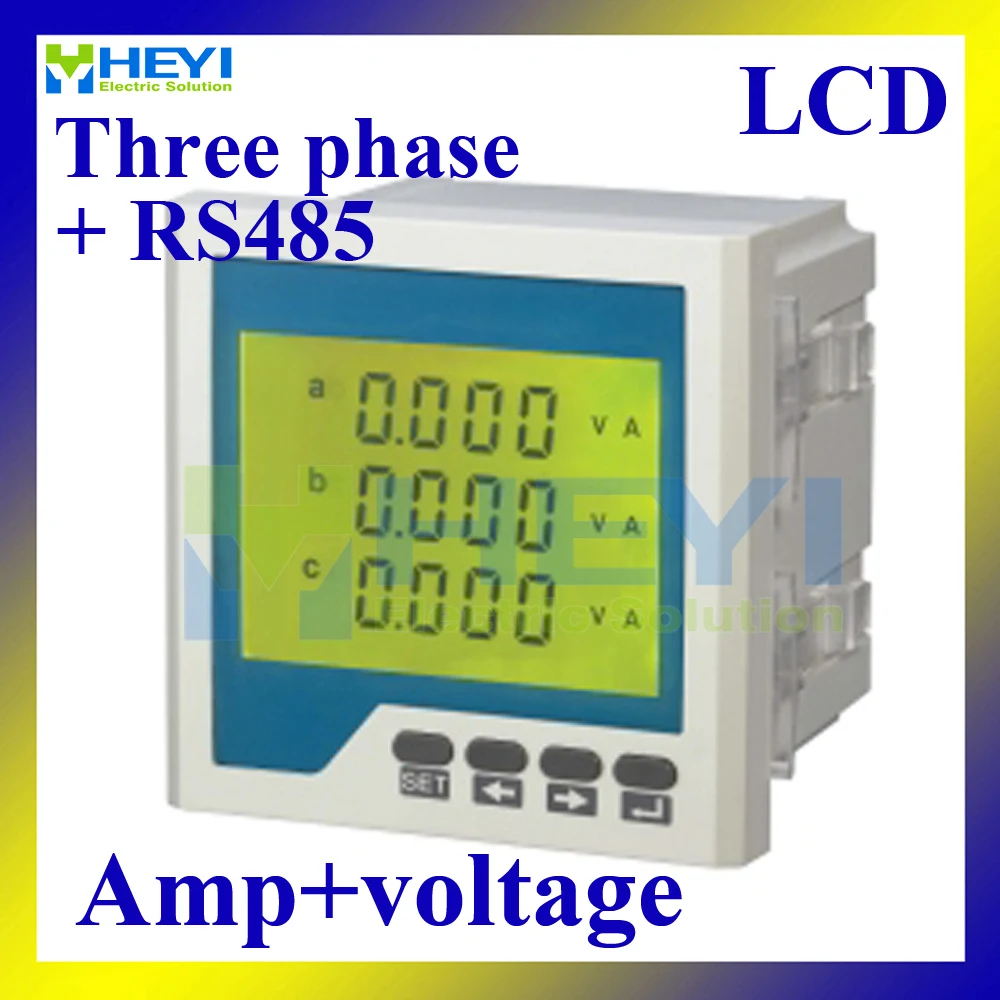Three phase LCD digital voltage ampere meter Combined Meters AC voltage ... Three phase LCD digital voltage ampere meter Combined Meters AC voltage ...