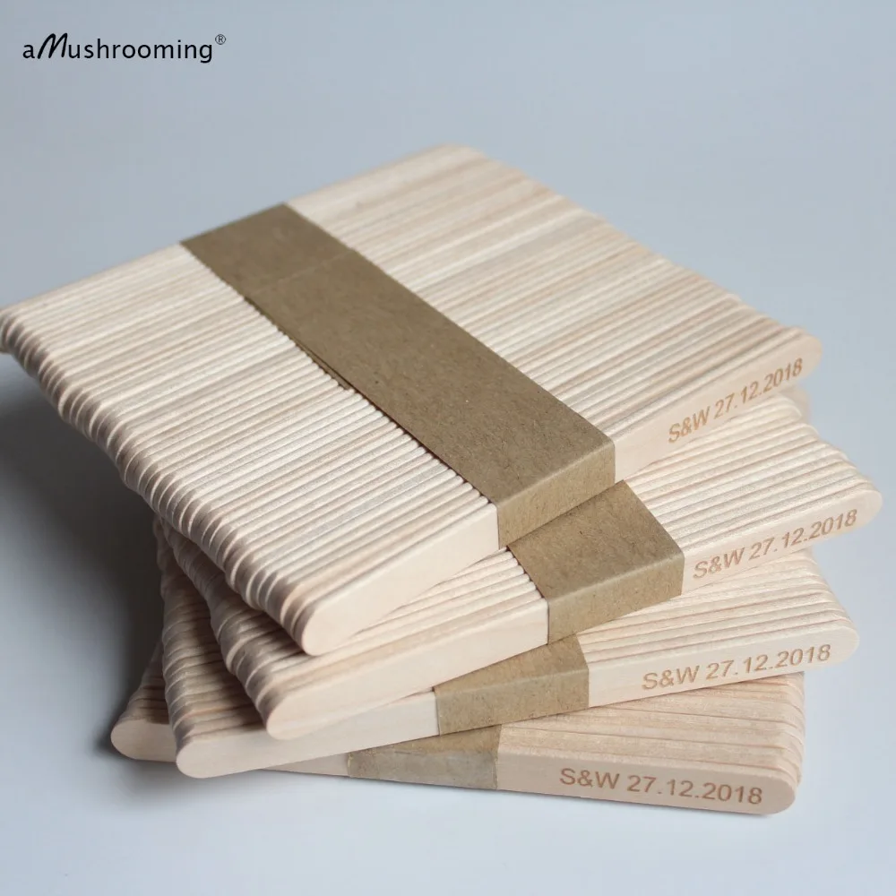 100 Engraved Lolly sticks Rustic Wedding, Ice Lolly, Cake pop, ice ...