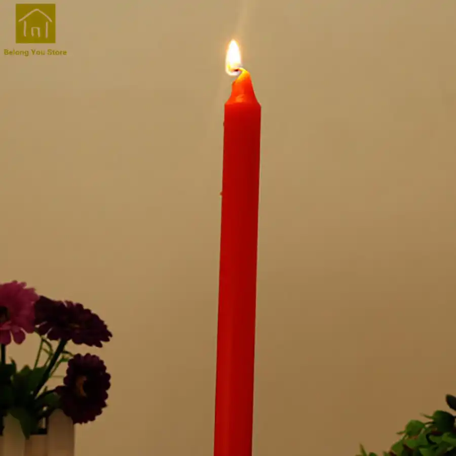 Long Smokeless Scented Candle Home Candlelight Dinner Accessories ...