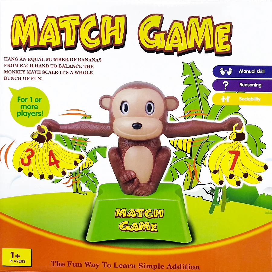 Popular Playthings Monkey Match Game,monkey Match Bananas Scale ...