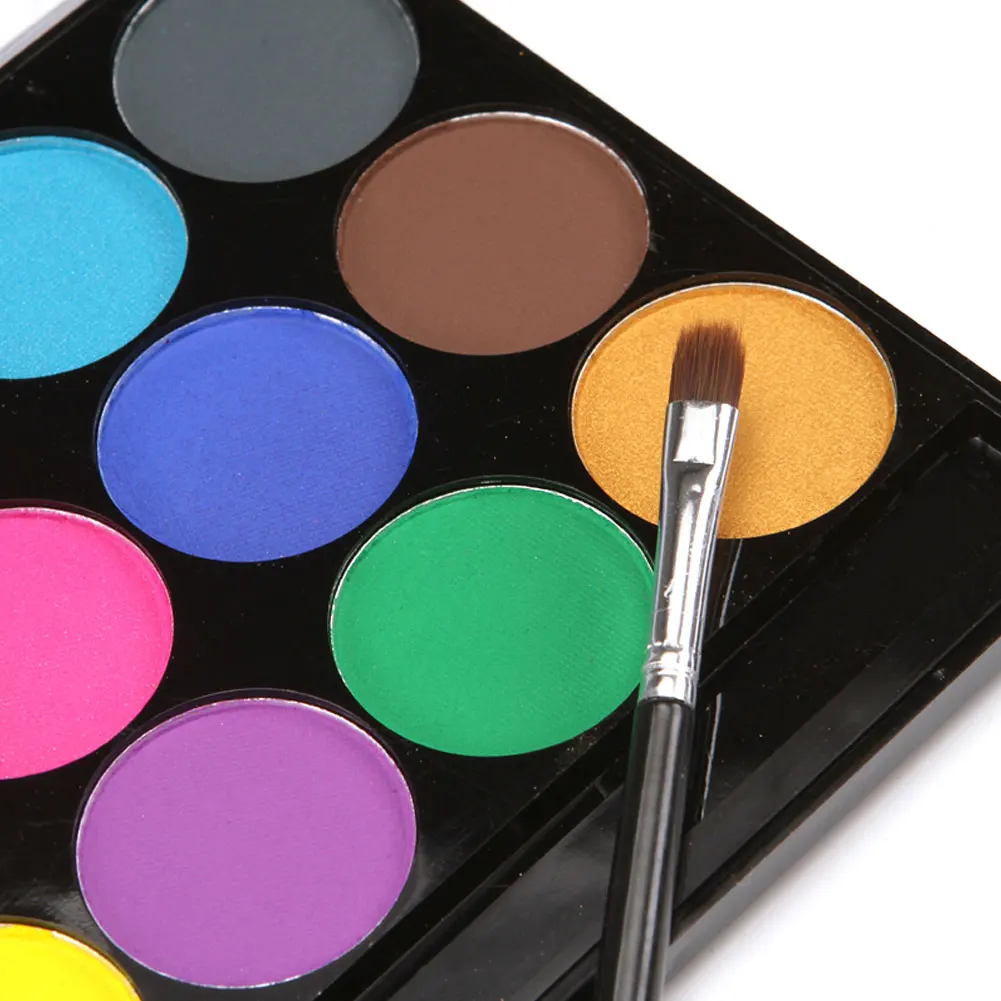15 Colors Fans Fancy Body Paint Party Face Makeup Devil Safe Use With ...