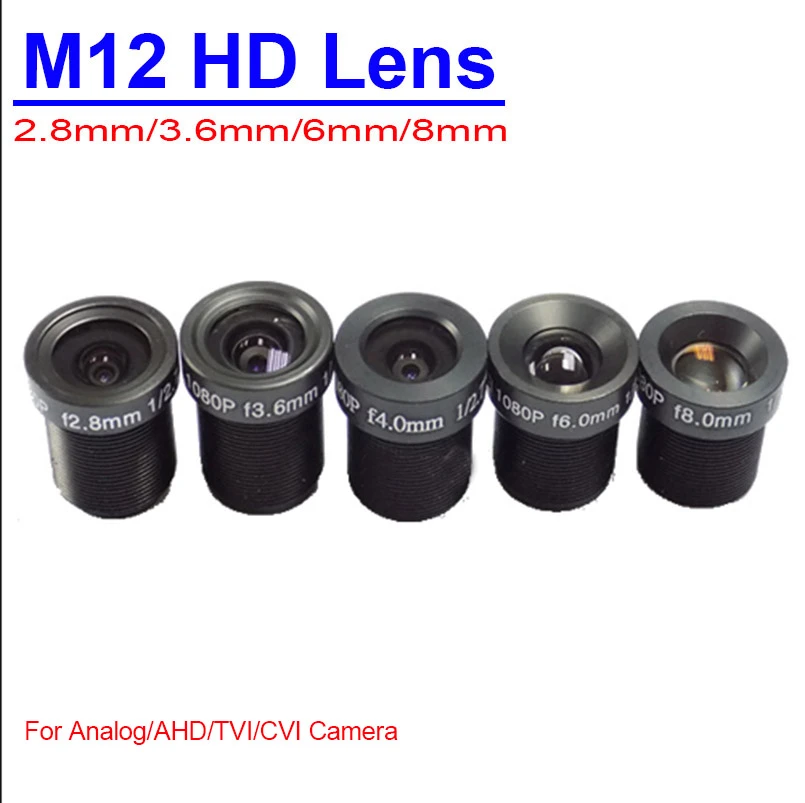 Security Cctv Camera Lens Hd 3mp Surveillance M12 Fixed Monofocal Lens ...