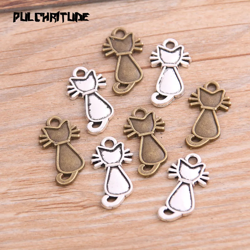 Metal Alloy Jewelry Marking | Metal Alloy Cat Charms | Bronze Cat ...
