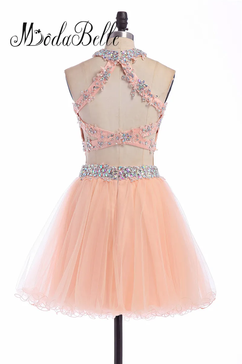 Short Coral Prom Dresses