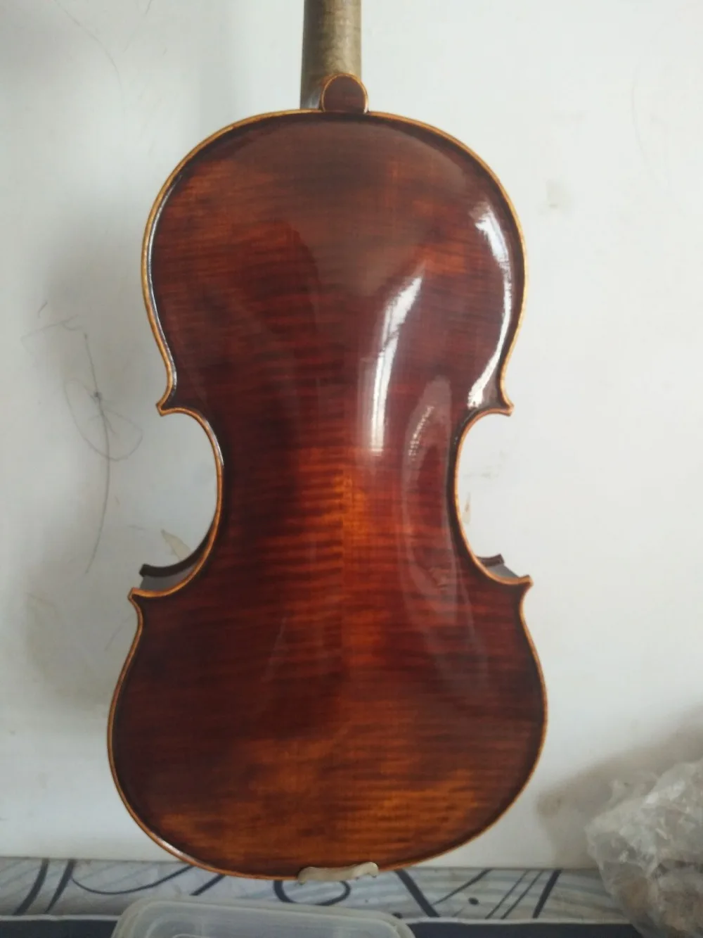 Master 16 "Viola Amati modelo nice flameado maple back side old abeto ...