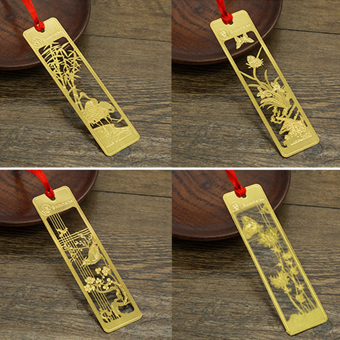 FangNymph Creative Metal Hollow Bookmark Chinese Classical Style Plum ...