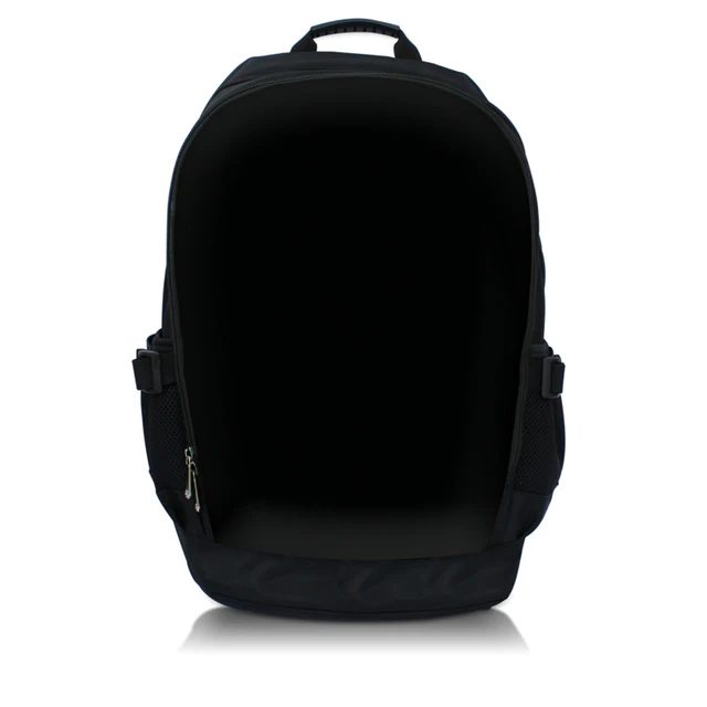 Plain Black Laptop Backpack Back Bag Rucksacks Book bags Fit 10" 12" 13 ...