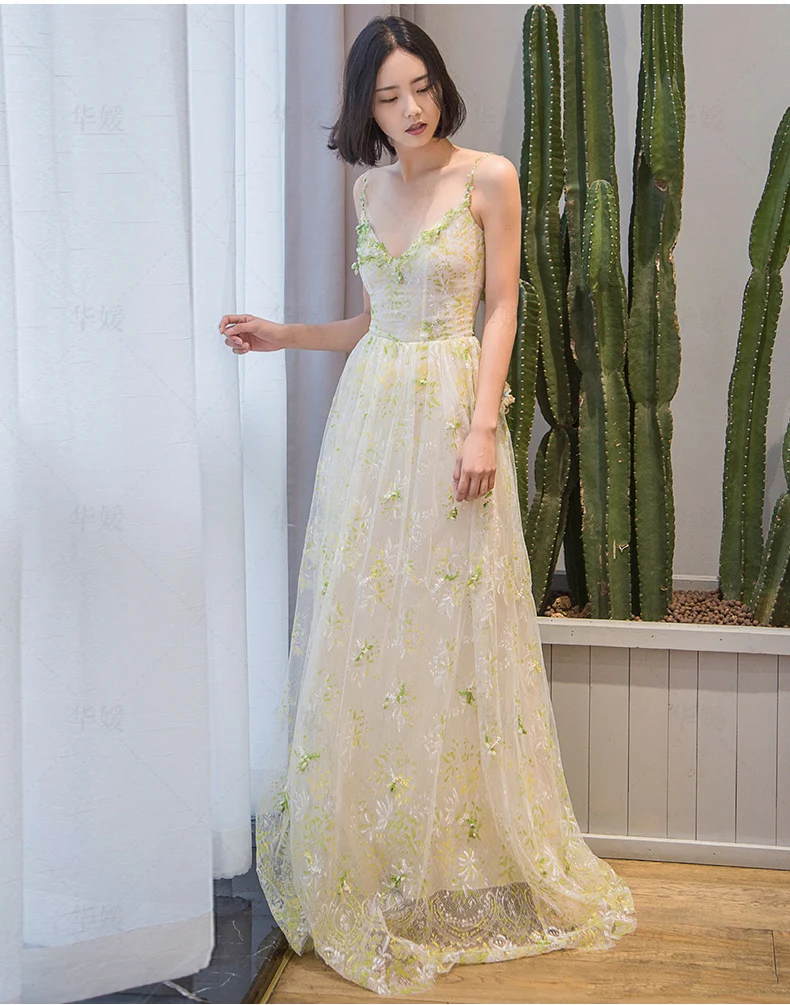 Real Pictures Beach Evening Dresses Long Prom Party Gowns Sleeveless ...