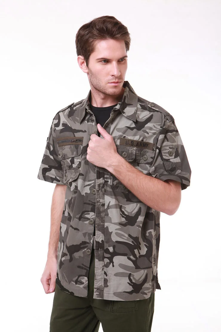 High Quality Cotton Men's Military Style Usa Army Camouflage Fighting ...