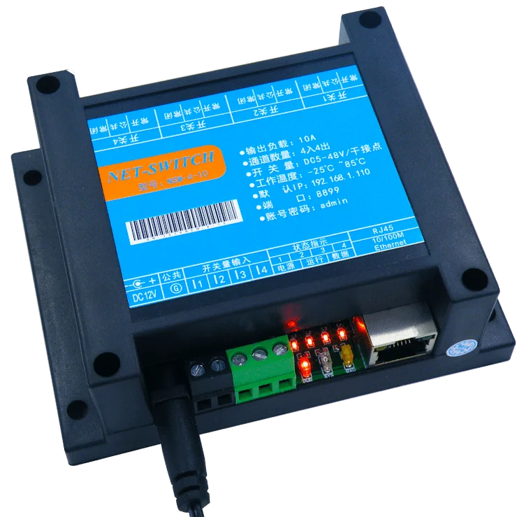 Купить 4 в 4 из 10а реле сети протокол Tcp интерфейс Rs485 коммутатор сети Ethernet веб