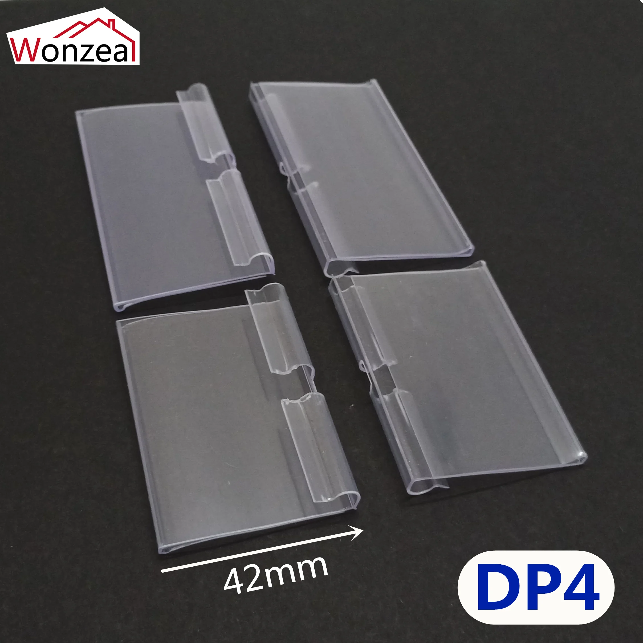 10pcs-Clear-PVC-Plastic-Price-Tag-Sign-Label-Display-Holder-Thickening ...