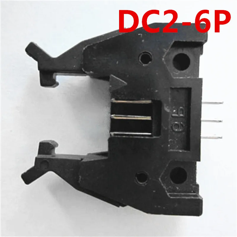 10pcs high quality spacing 2.54MM DC2 6P horn horn socket seat straight ...