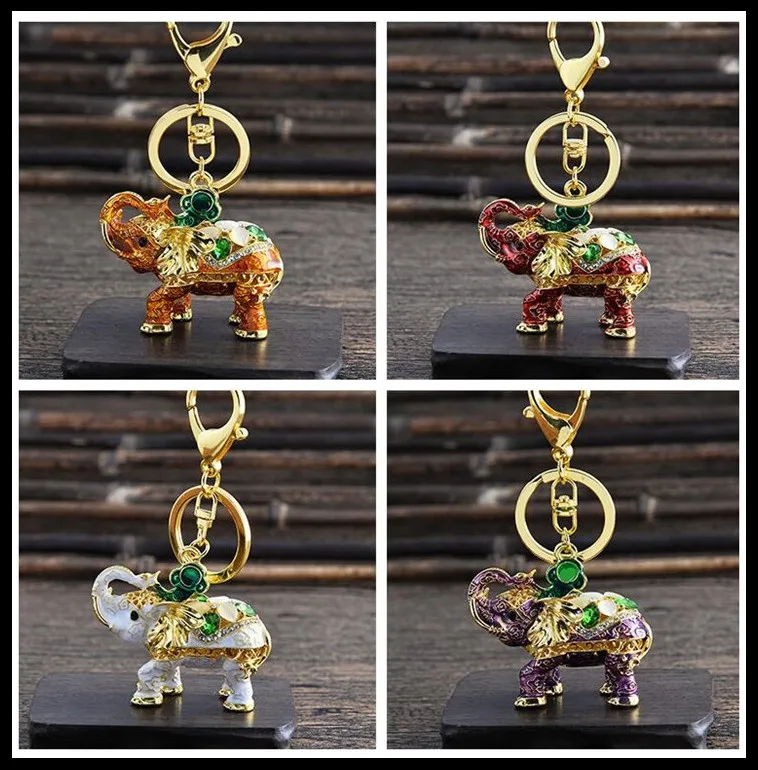 Модный креативный слон брелок для девочек сумка украшения автомобиль ...