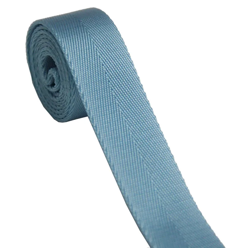 1 Inch 1.35mm Thickness 25mm 100% Nylon Webbing For Bag Strap Sky Blue ...