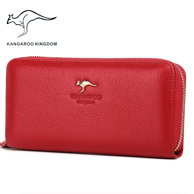 Kangaroo Kingdom Luxury Women Wallets Genuine Leather Pusre Brand ...