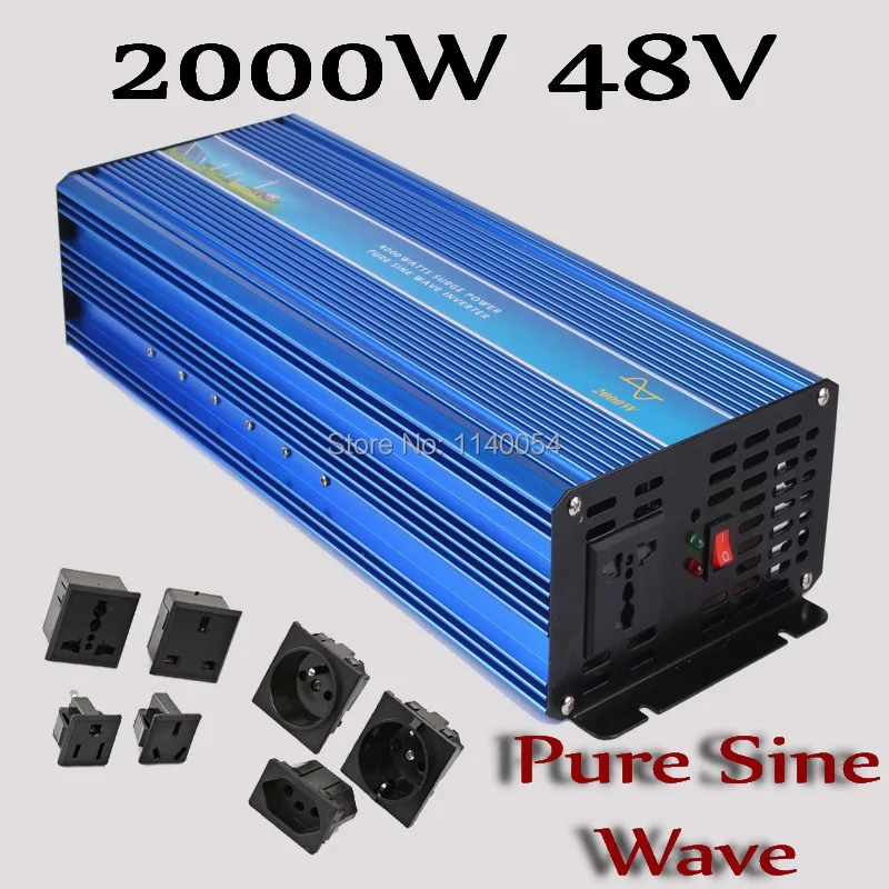 2000w Off Grid Inverter 48vdc To 110v Or 230vac Pure Sine Wave Output