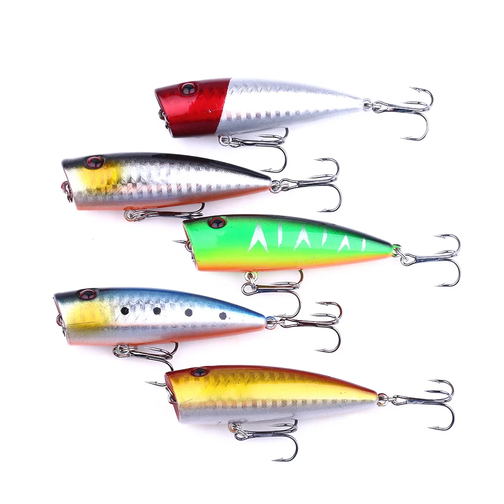 ThunderShower Señuelos de Pesca Popper, 50 piezas, 70mm, 9g, cebo duro ...