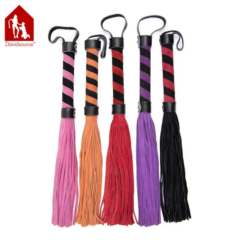Davidsource Lint Whip With Spiral Pattern Handle Flogging Kit Spanking