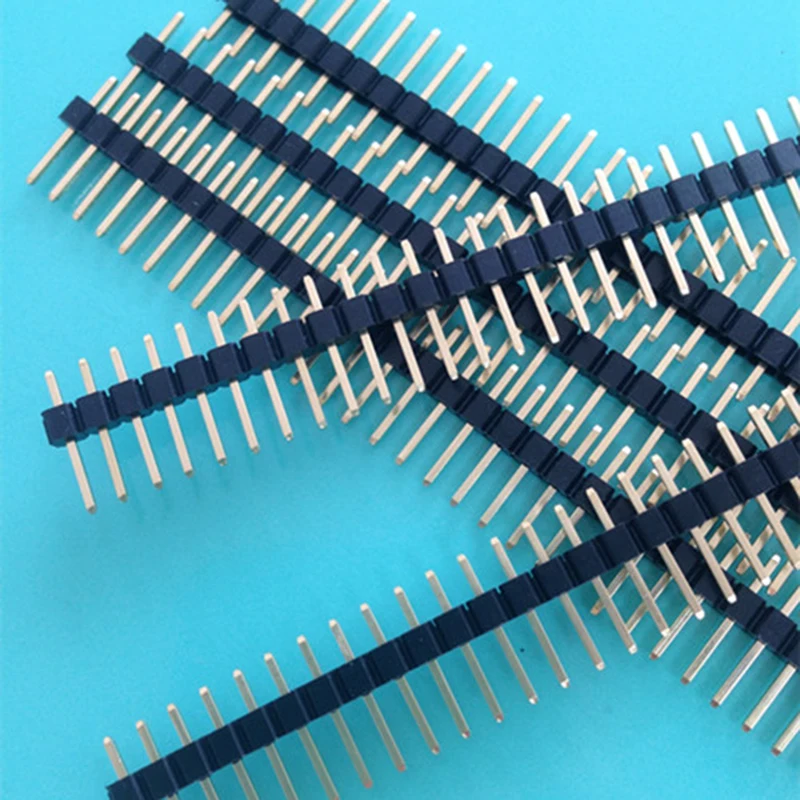 DuPont Connector Terminals 2.54 Double Row Of 40 Pin Gold Plated ...