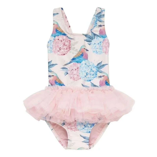 Baby Girls Dogs Cats Swimwear 2019 Girls TUTU Swimsuit Kids One Pieces ...