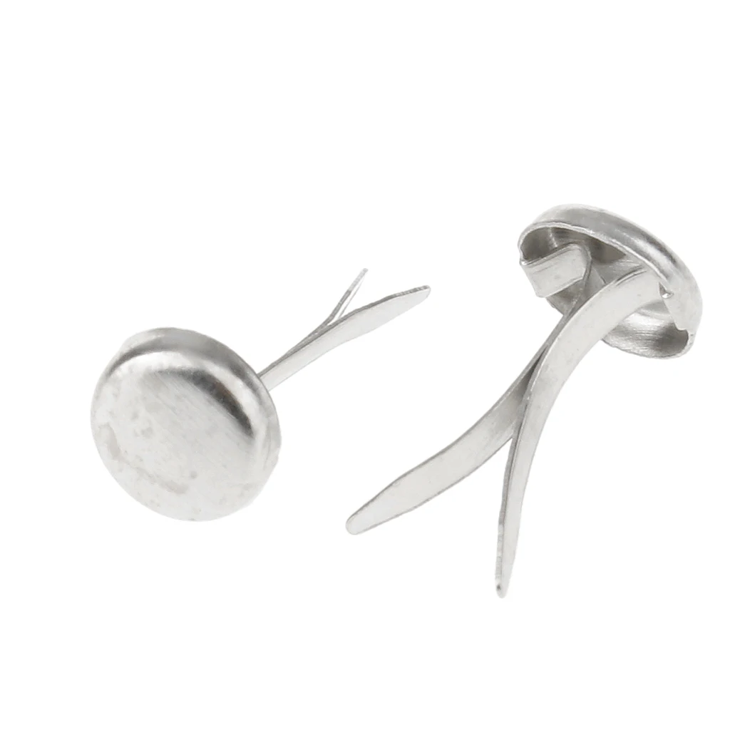 400 Pieces Mini Silver Iron Brad Paper Fasteners for Scrapbooking ...