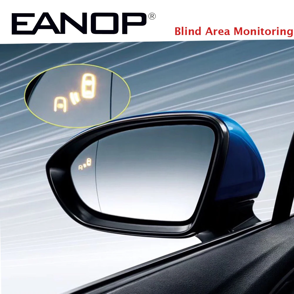 Eanop Auto Car Blind Mirror Alarm Led Light Display Side Mirror Blind ...