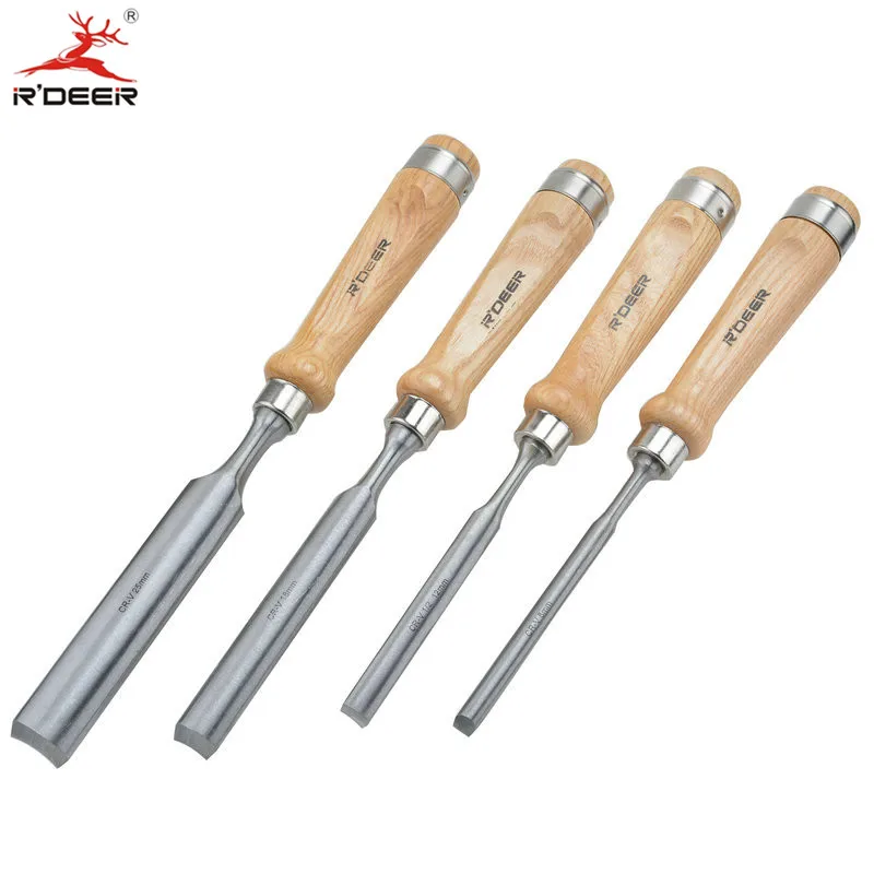 RDEER 1 st Hout Beitel Guts 8mm 12mm 18mm 25mm Houtsnijwerk Gereedschap ...