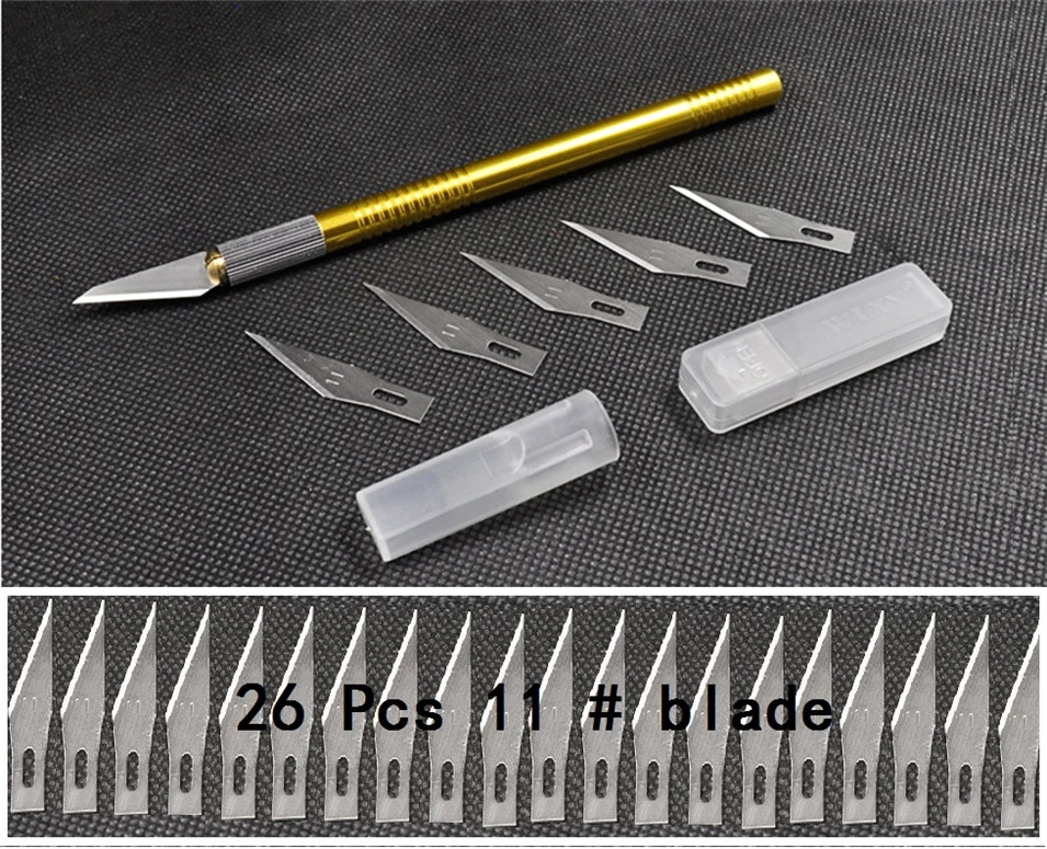 26-Blades-Art-Knifes-Wood-Carving-Tools-Razor-Hobby-Leather-Fruit-Food ...