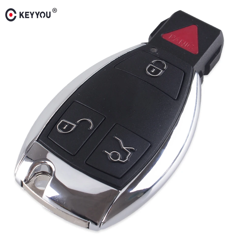KEYYOU 3+1 4 Buttons Remote Car Key Fob 315MHz For Mercedes Benz 2000 ...