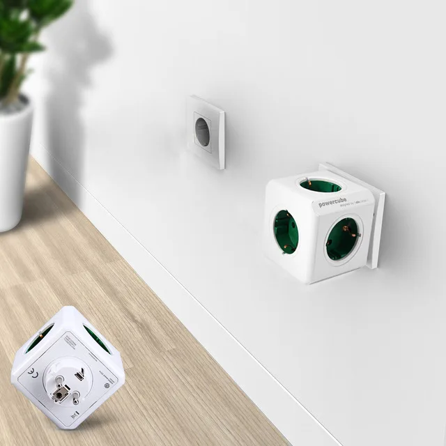 Allocacoc Charging Dock Original PowerCube Socket EU Plug 5 Outlets Adapter 16A 250V 3680w power ...