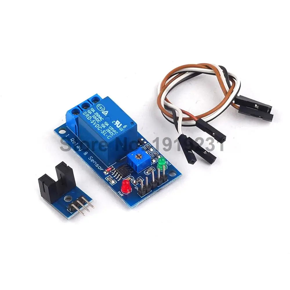 Dc 5v 1 Channel Groove Type Optical Coupler Trigger Speed Sensor Relay ...