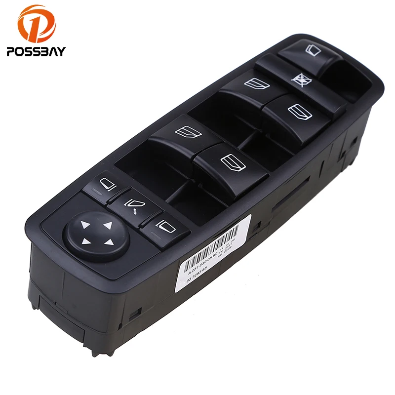 POSSBAY Left Front Door Window Control Switch Button A2518300590 for ...
