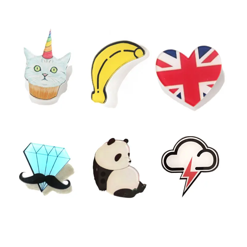 1 Pc Cartoon Character Badges For Clothing Acrylic Badges Backpack ...