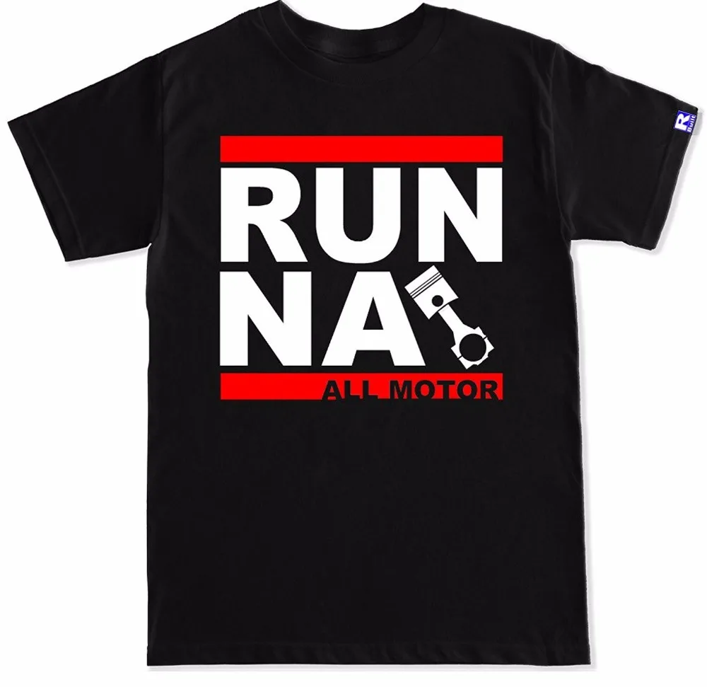 Custom Printed Shirts Gift Men Men's Runner NA All Motor Engine Car JDM ...