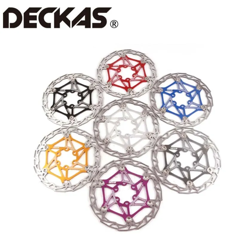 Deckas 초경량 Mtb 산악 자전거 브레이크 디스크 플로트 플로팅 패드 160mm 6 볼트 로터 부품 자전거 액세서리