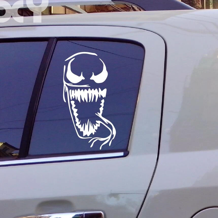 XY Terror Venom Car Rear Window Stickers Reflective Type Funny Car ...