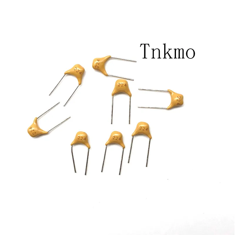 100pcs 0.22uF 224 50V 220nF 224M P=5.08mm Multilayer ceramic capacitor ...