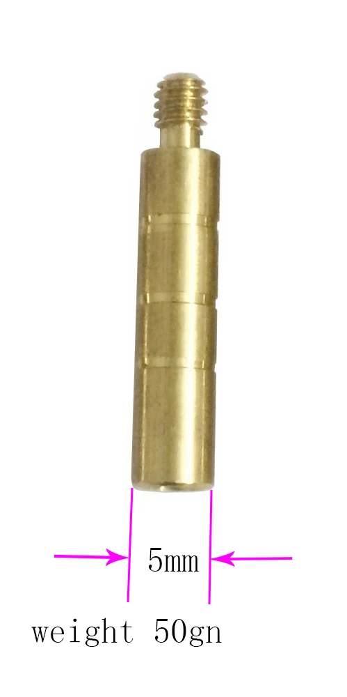 Suitable Diameter 5mm Arrow Shaft Weight with bronze 50gn for Archery ...