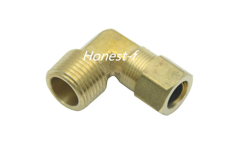 LTWFITTING 1/2" OD x 1/2" Male NPT 90 Deg Compression Elbow,BRASS ...