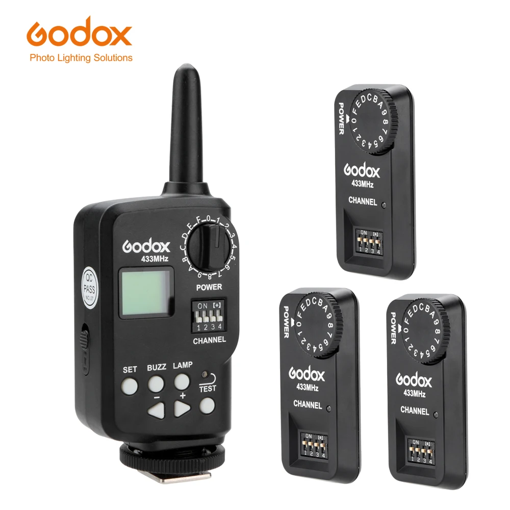 Godox Ft 16s Wireless Power Control Remote Trigger kit 1x Transmitter + 3x Receiver for Godox ...