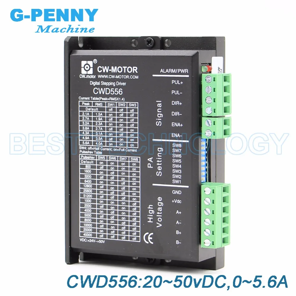 New Arrival! Nema23/Nema34 Stepper Motor Drive 0 5.6A 20 50vDC CWD556 ...