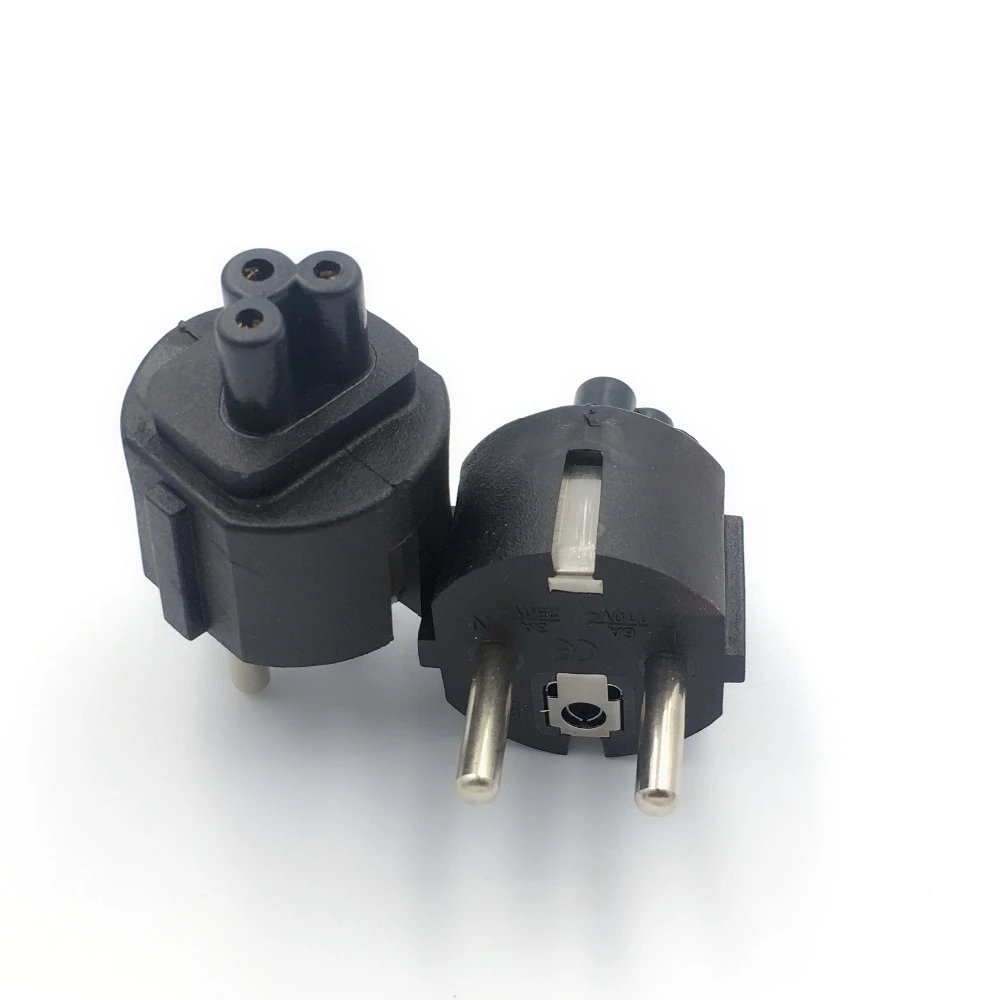 Eu Cee7 Power Cable Plug Adapter Eu Plug To Iec320 C5 Clover Leaf ...