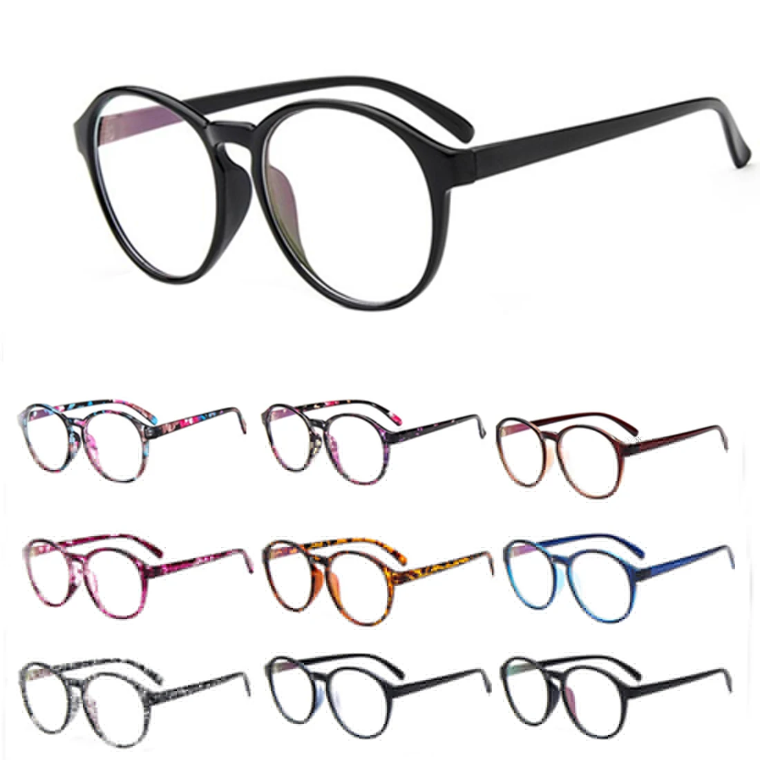 FREE SHIPPING Vintage Round Frame Plain Eyeglasses JKP1168 - Allkpop Shop