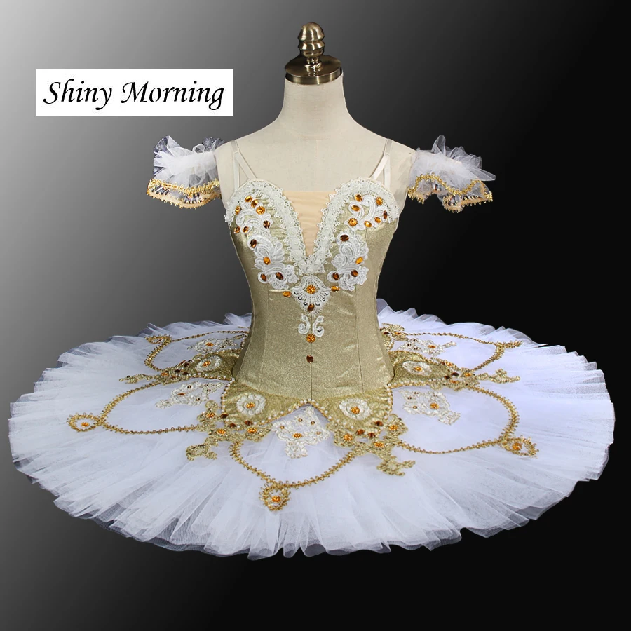 professional ballet tutus classical ballet costume women gold white ...