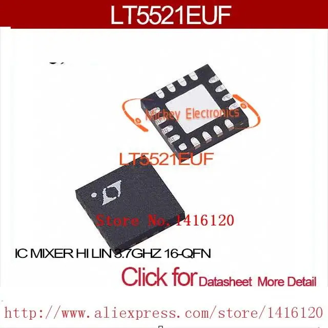 LT5521EUF IC MEZCLADOR HOLA LIN 3.7 GHZ 16 QFN LT5521EUF 5521 LT5521 ...