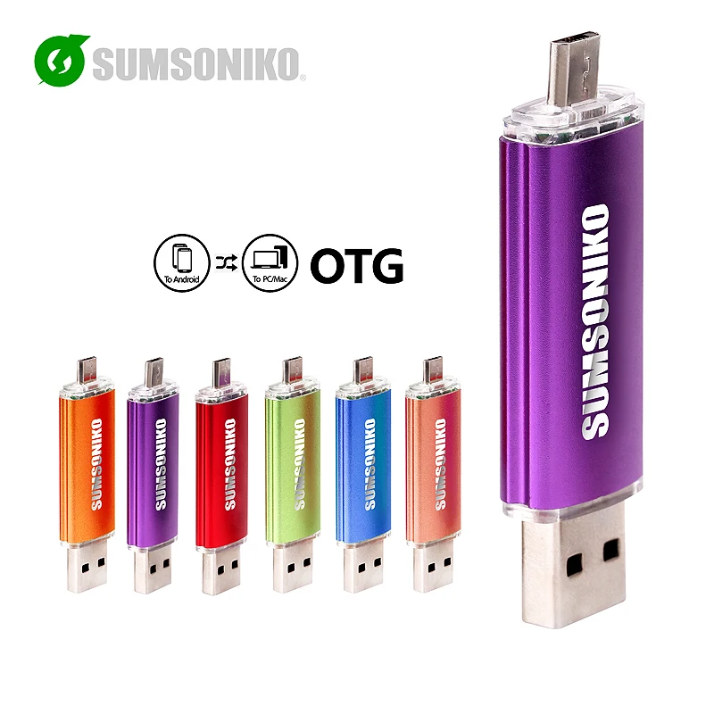 Phone USB Flash Drive 10 Colors High Speed USB 2.0 OTG Android mobile ...