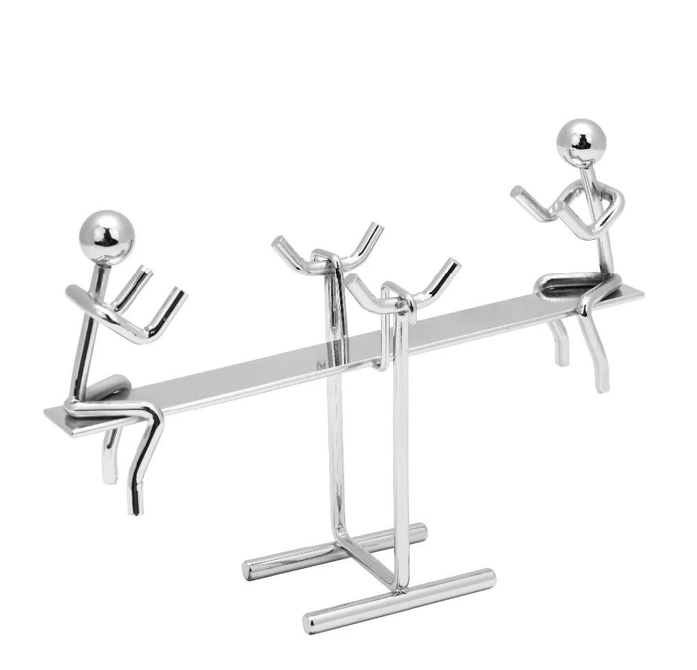 Sciencegeek Steel Balance Art Toy Seesaw Metal Swing Mobile Balance Toy ...