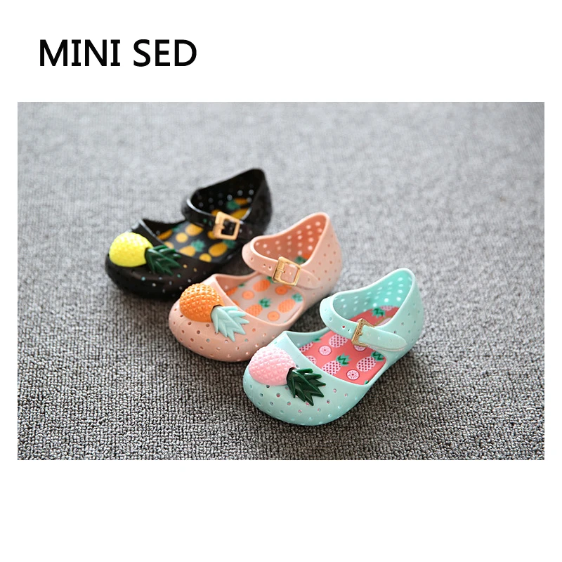 Mini sed girls sandals 2016 hot sale plain rain boot baby summer jelly ...