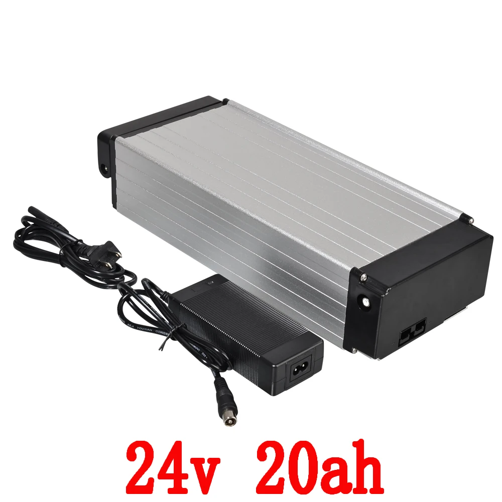 24V 500W 700W Rear rack battery 24v 20ah electric bike battery 24V 20AH ...