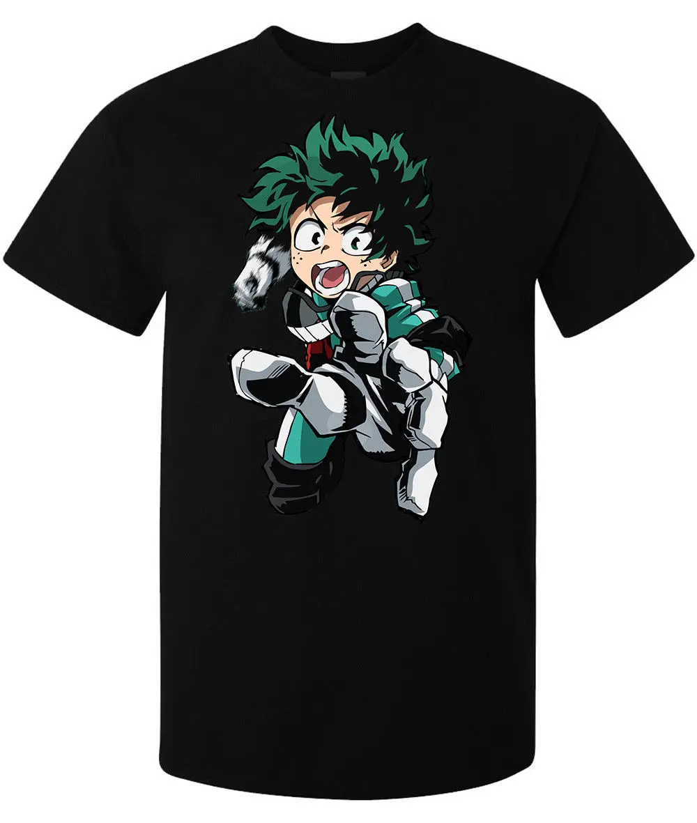 Boku No Hero Academia Anime Character Deku men t shirt black 2018 ...